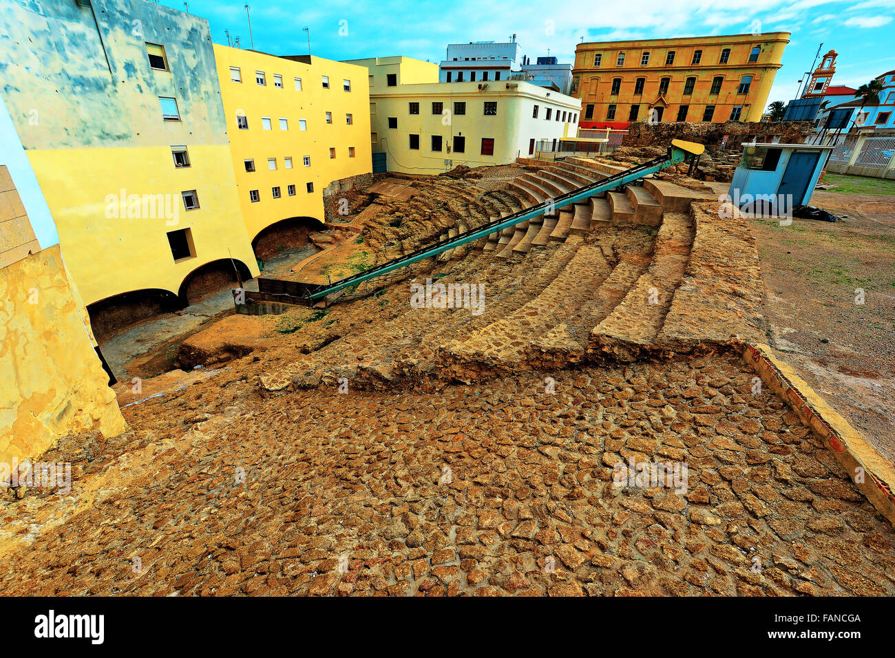 Cadiz Spain ancient Roman historic amphitheatre Stock Photo - Alamy