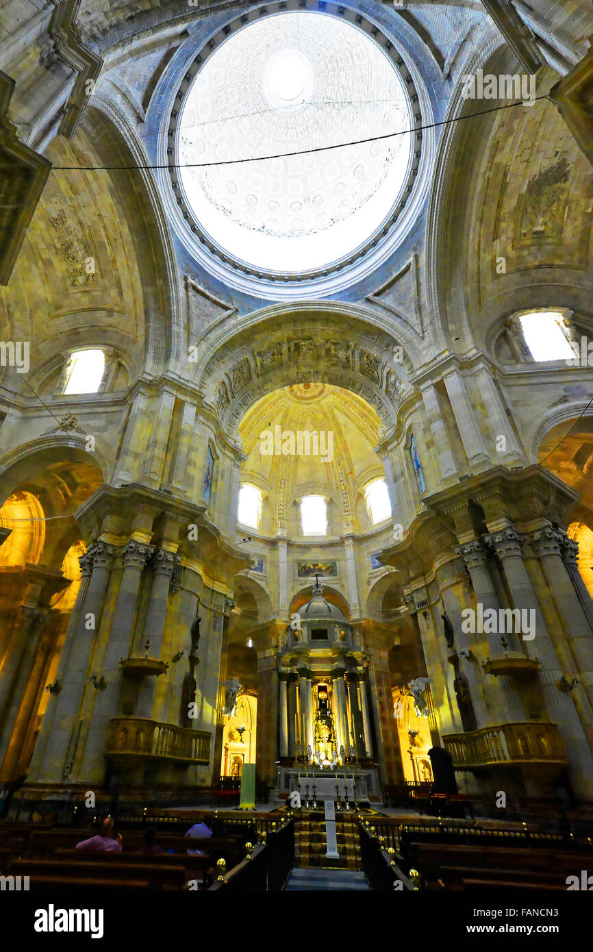 Cadiz Spain cathedral detail Stock Photo - Alamy