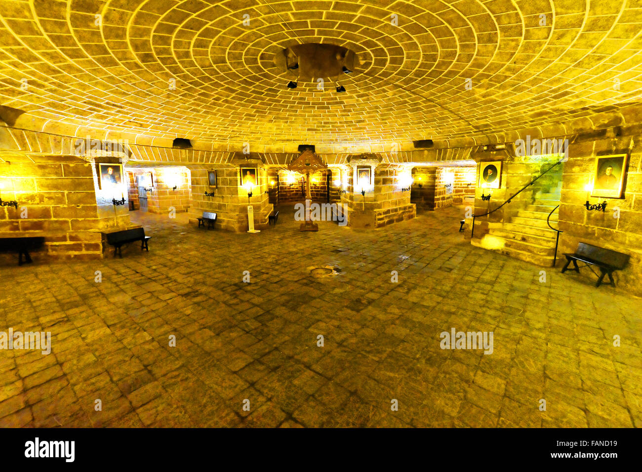 Cadiz Spain cathedral crypt and ceiling detail Stock Photo - Alamy