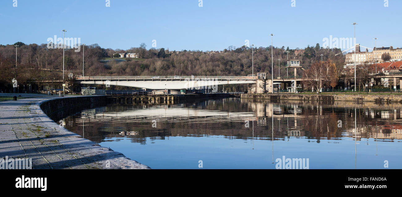 The Plimsoll Swing Bridge Cumberland Basin Bristol England Stock Photo ...