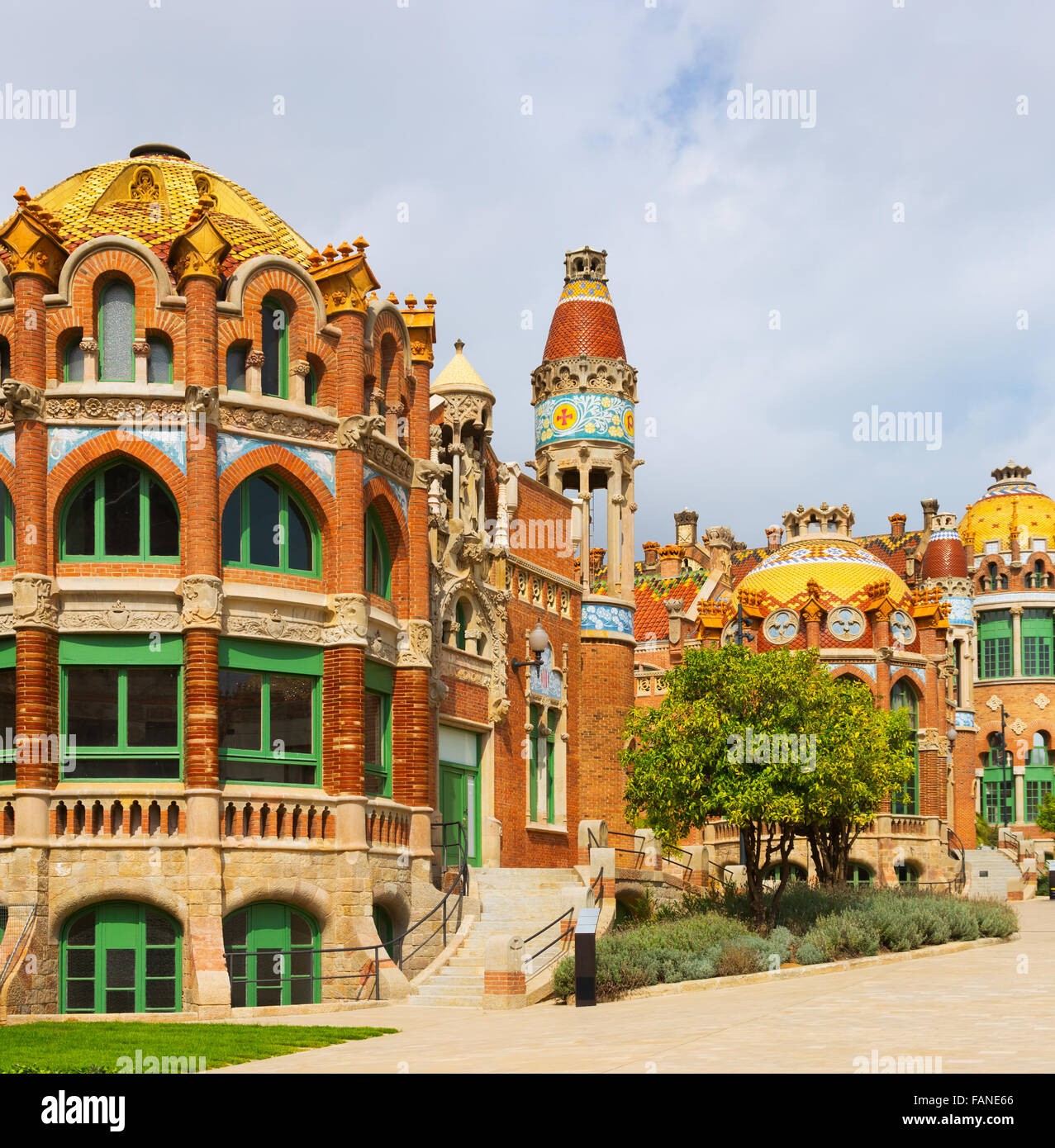 Hospital de Sant Pau by Catalan modernist architect by Lluis Domenech i ...