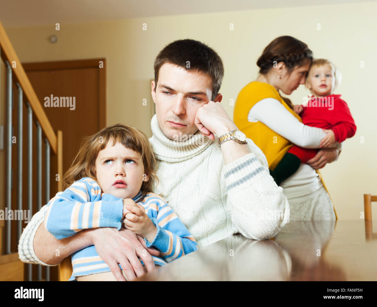 Arguing couple children hi-res stock photography and images - Alamy
