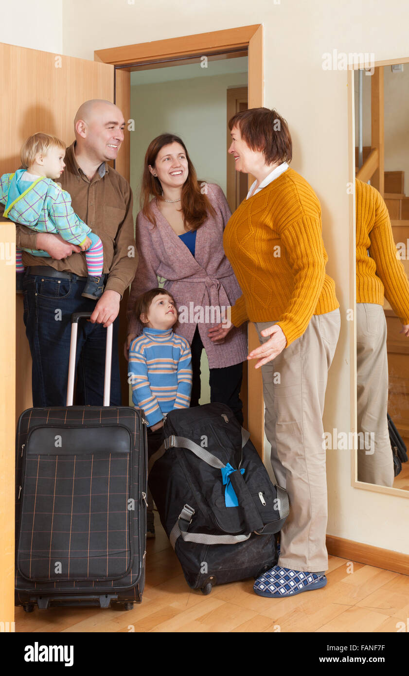 House older people families hi-res stock photography and images - Alamy