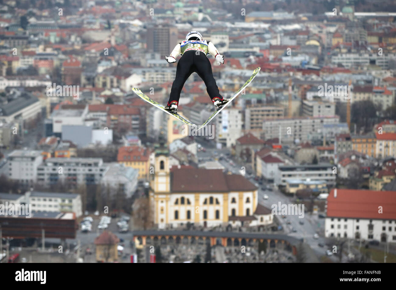 Innsbruck, Austria. 02nd Jan, 2016. Taku Takeuchi of Japan soars ...