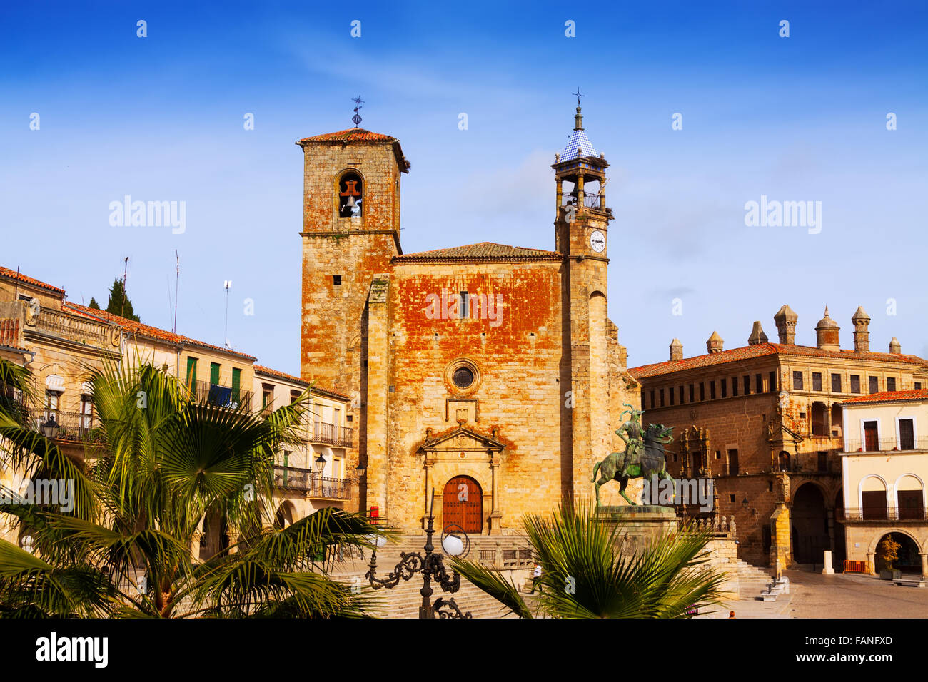 Plaza Mayor at Trujillo. Spain It is old centre of town Stock Photo - Alamy