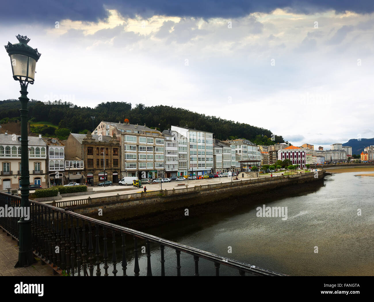 View of Viveiro with river. Galicia, Spain Stock Photo - Alamy