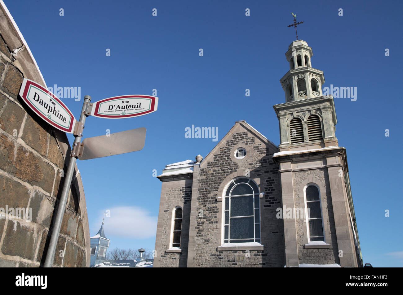 Church, Quebec City, Quebec, Canada Stock Photo - Alamy
