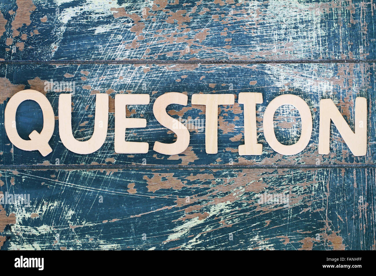 Word question written with wooden letters on rustic surface Stock Photo ...