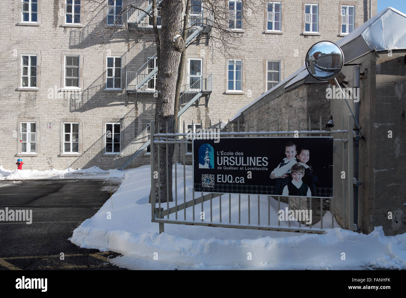 Quebec City, Quebec, Canada winter season, cold and snow Stock Photo ...