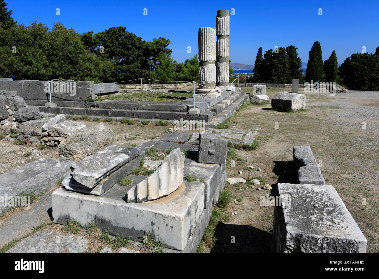 The Asklepeion a healing temple, sacred to the god Asclepius, the ...