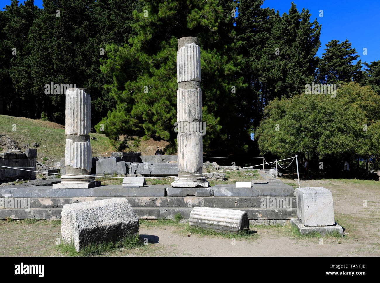 The Asklepeion a healing temple, sacred to the god Asclepius, the ...