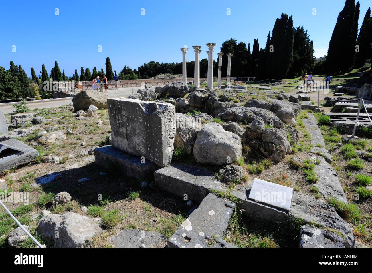 The Asklepeion a healing temple, sacred to the god Asclepius, the ...
