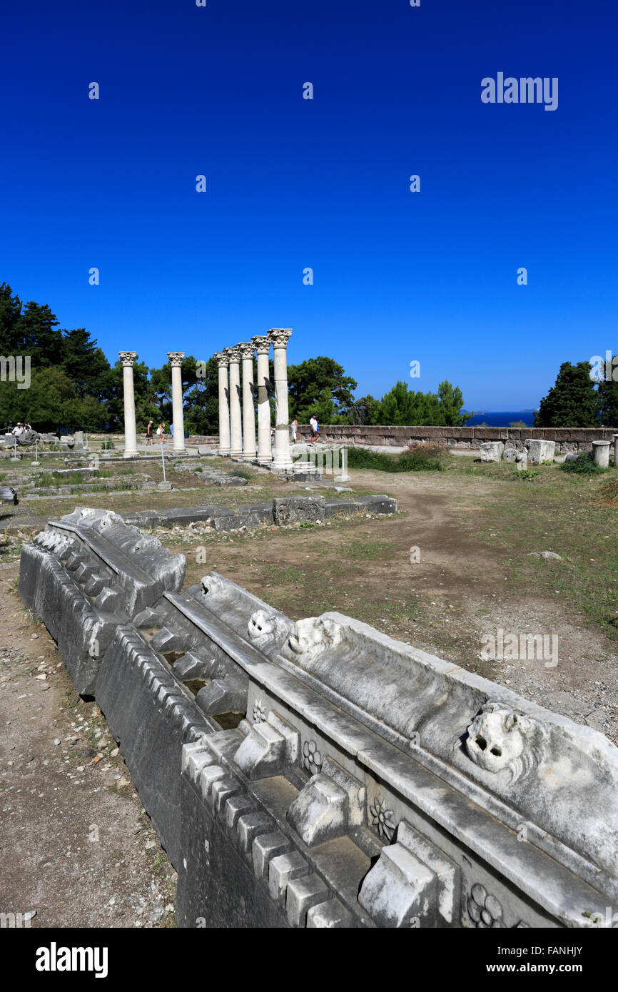 The Asklepeion a healing temple, sacred to the god Asclepius, the ...