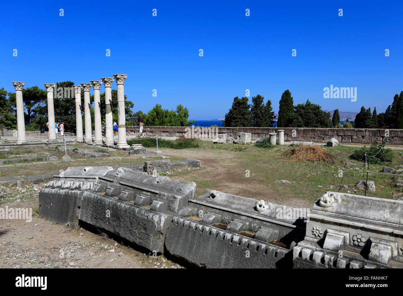 The Asklepeion a healing temple, sacred to the god Asclepius, the ...
