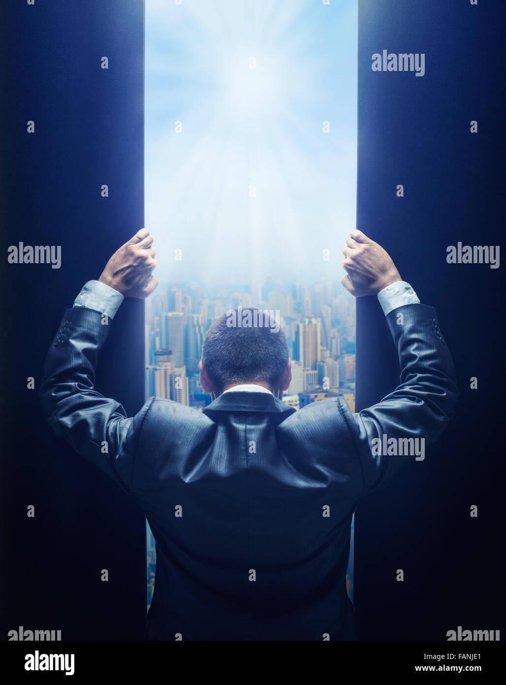 Person opening gate hi-res stock photography and images - Alamy