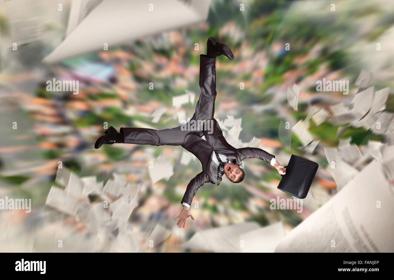 Man falling business suit hi-res stock photography and images - Alamy