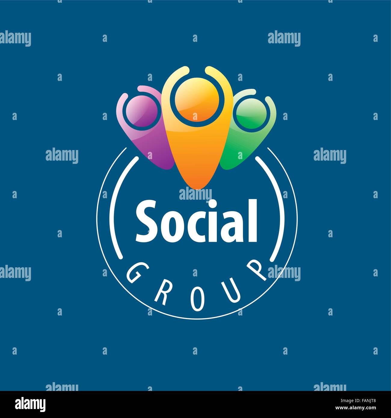 Social Group logo Stock Vector Image & Art - Alamy