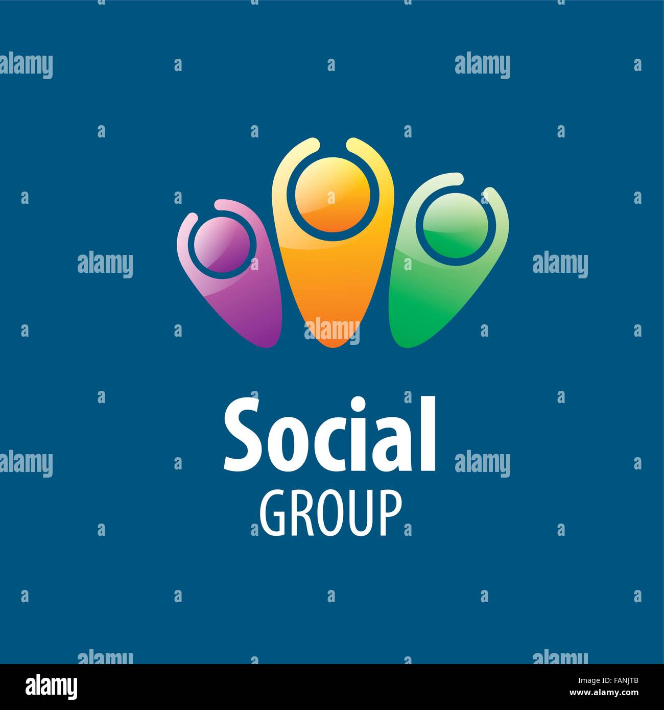 Social Group logo Stock Vector Image & Art - Alamy