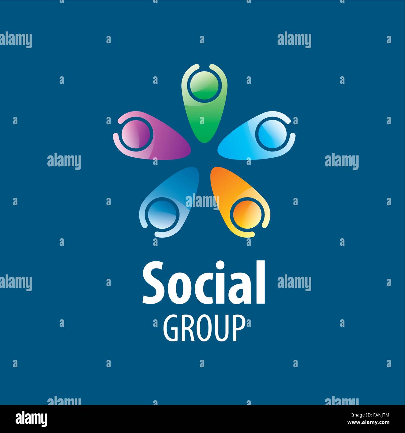 Social Group logo Stock Vector Image & Art - Alamy