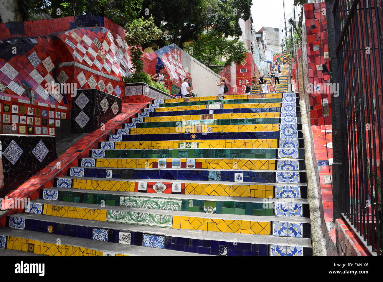 Escadaria Selaron Steps Rio De Janeiro High Resolution Stock ...