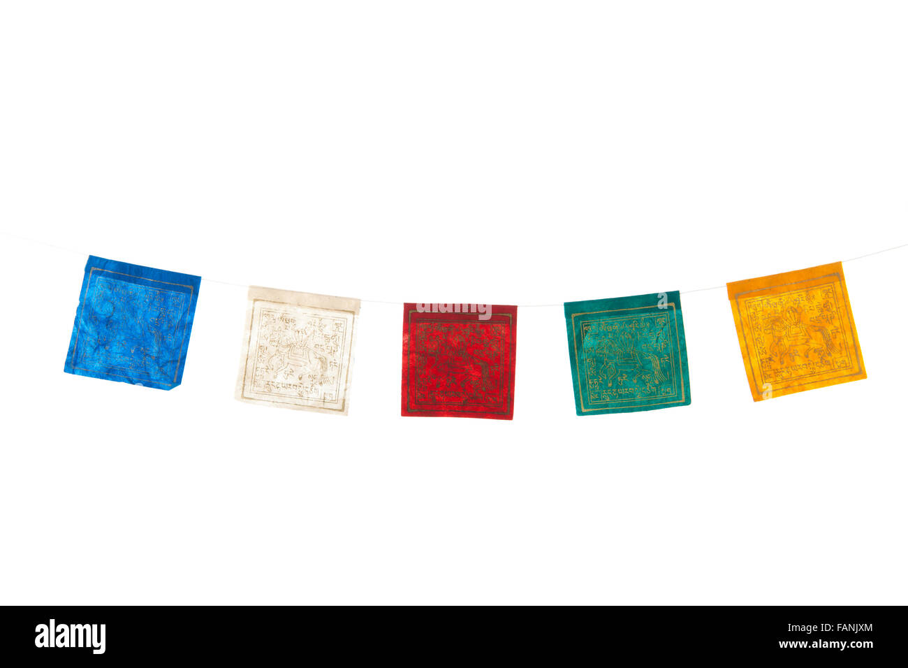 Buddhist prayer flags Cut Out Stock Images & Pictures - Alamy