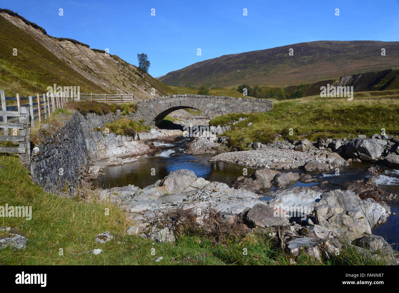 Turret Bridge in Glen Turret Glen Roy Stock Photo - Alamy