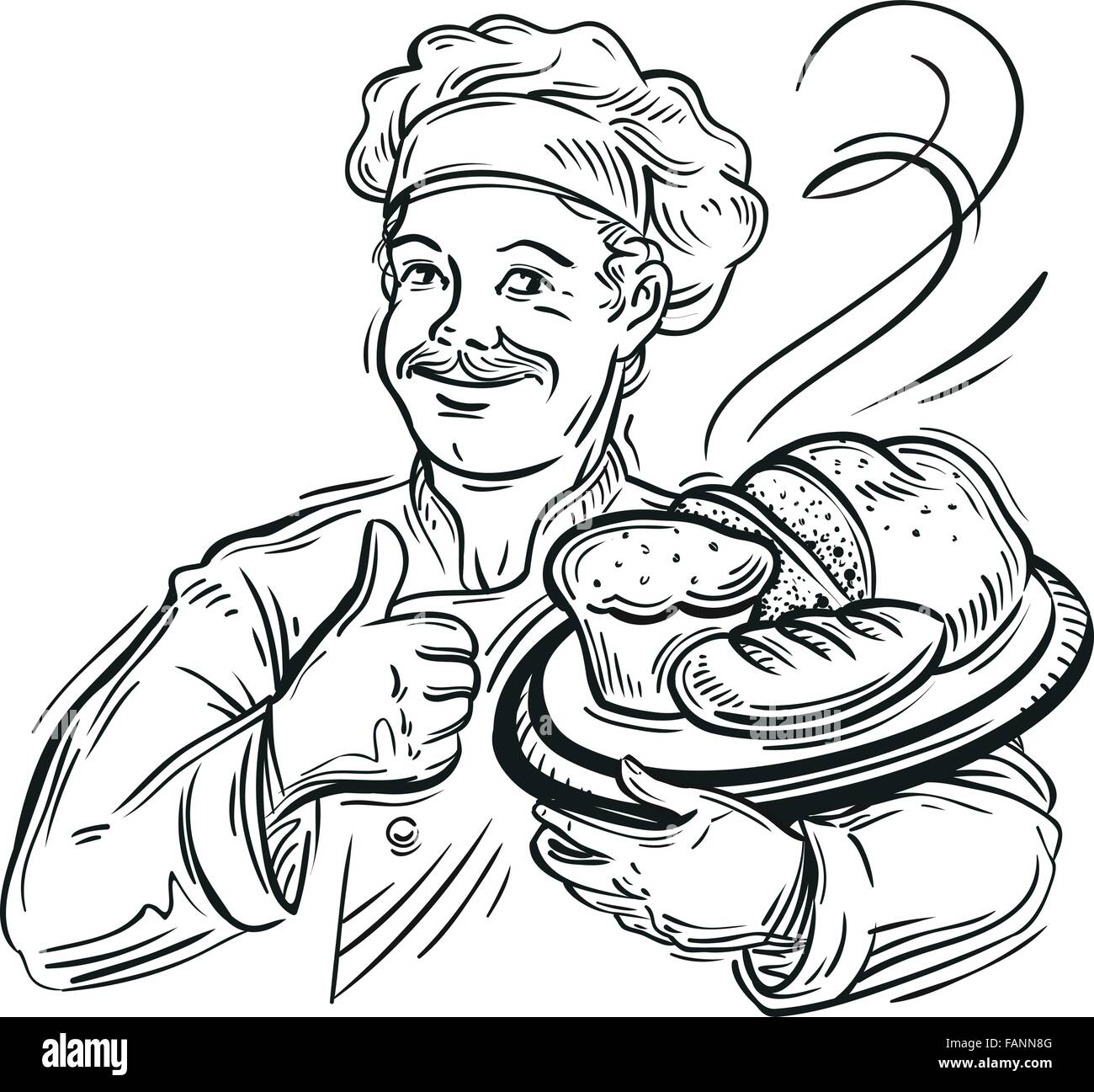 Male baker cake Cut Out Stock Images & Pictures - Alamy