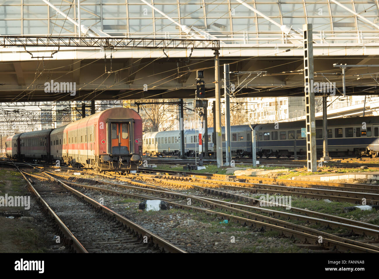 Train station seating hi-res stock photography and images - Alamy