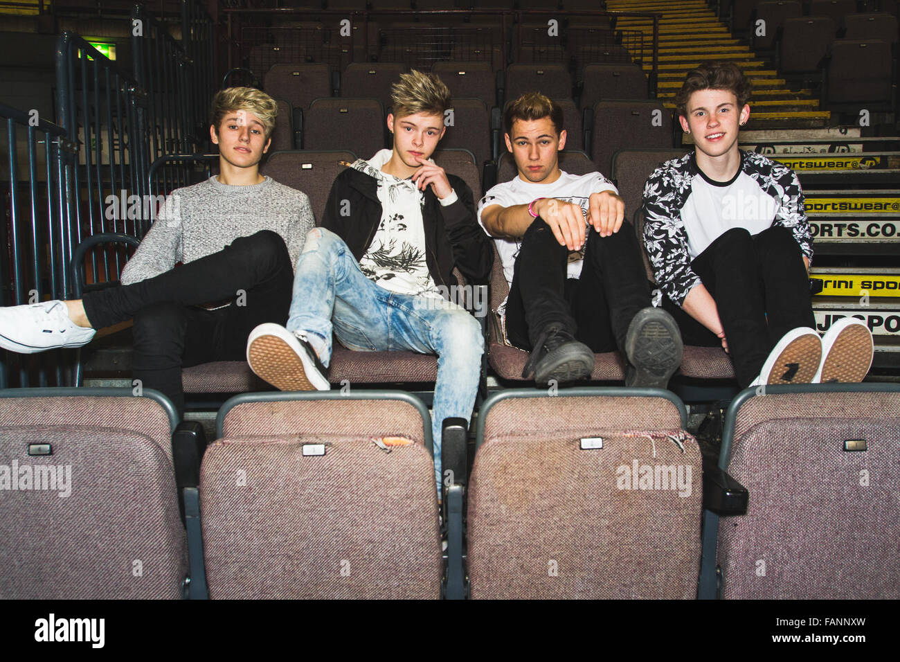 April 25, 2015 - The Tide backstage at the Manchester Arena before ...