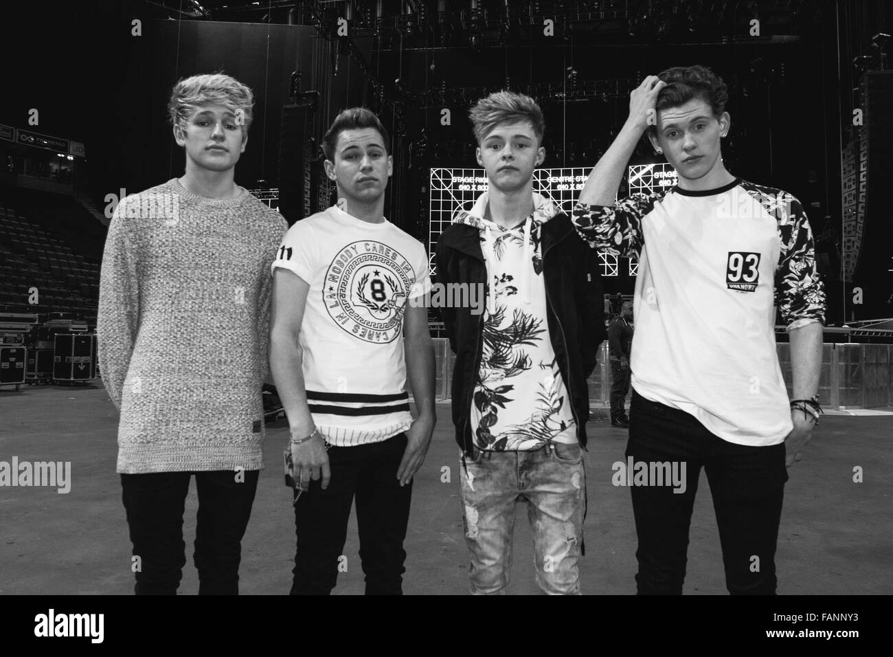 April 25, 2015 - The Tide backstage at the Manchester Arena before ...