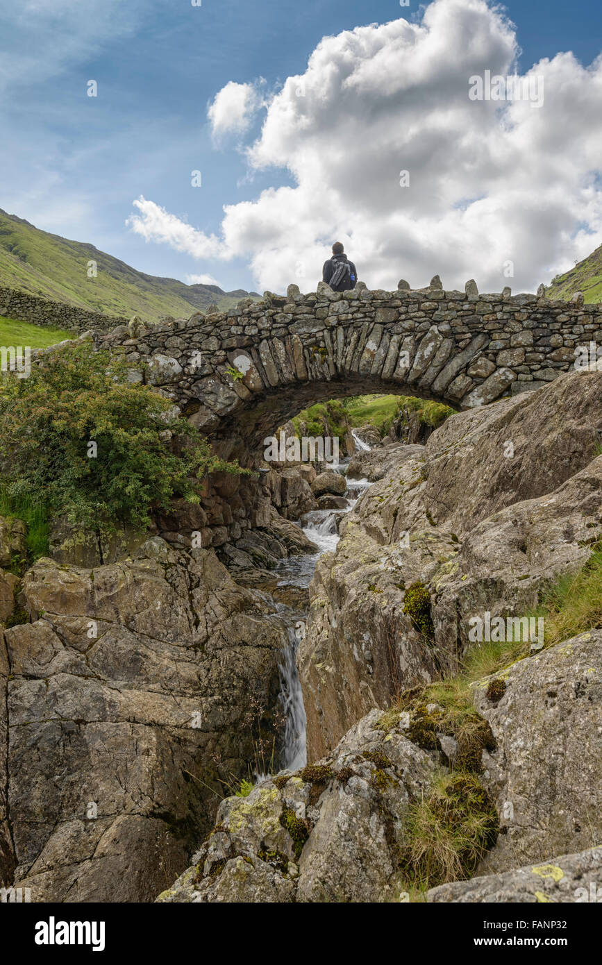 man on bridge Stock Photo - Alamy