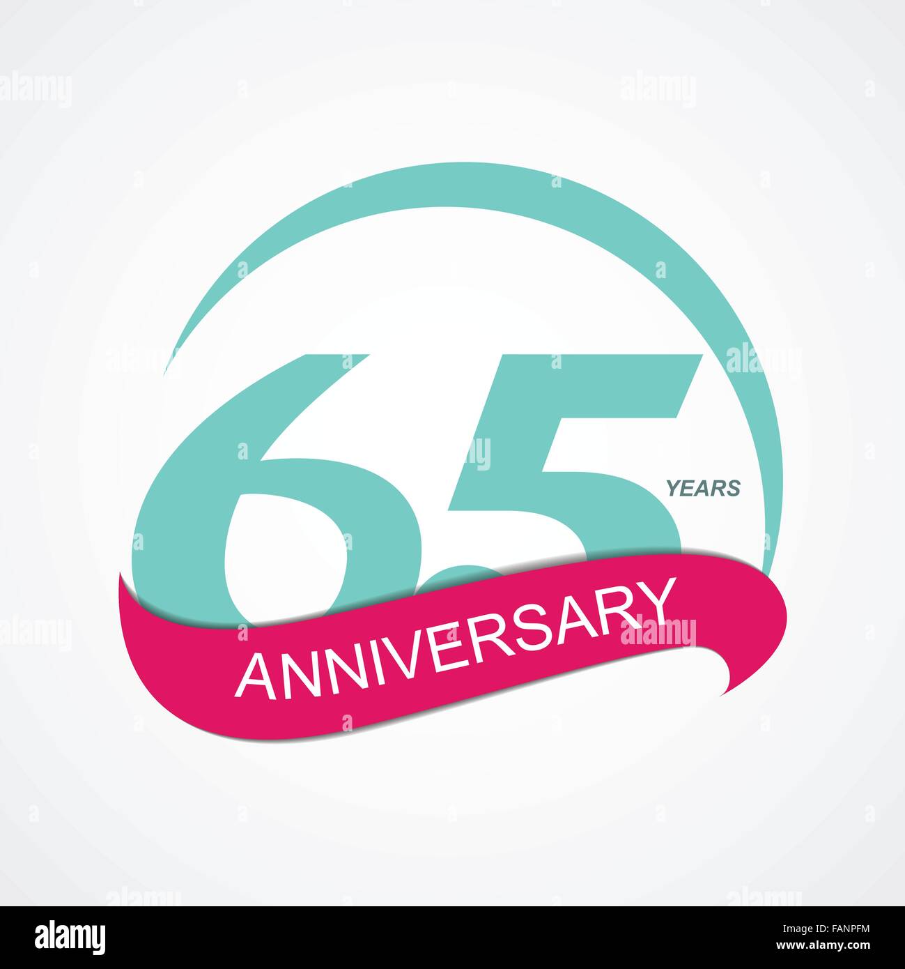 Template Logo 65 Anniversary Vector Illustration Stock Vector Image ...