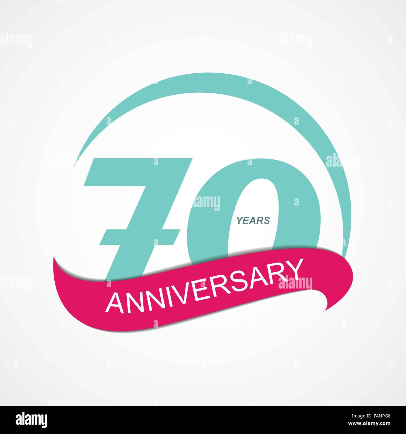 Template Logo 70 Anniversary Vector Illustration Stock Vector Image ...