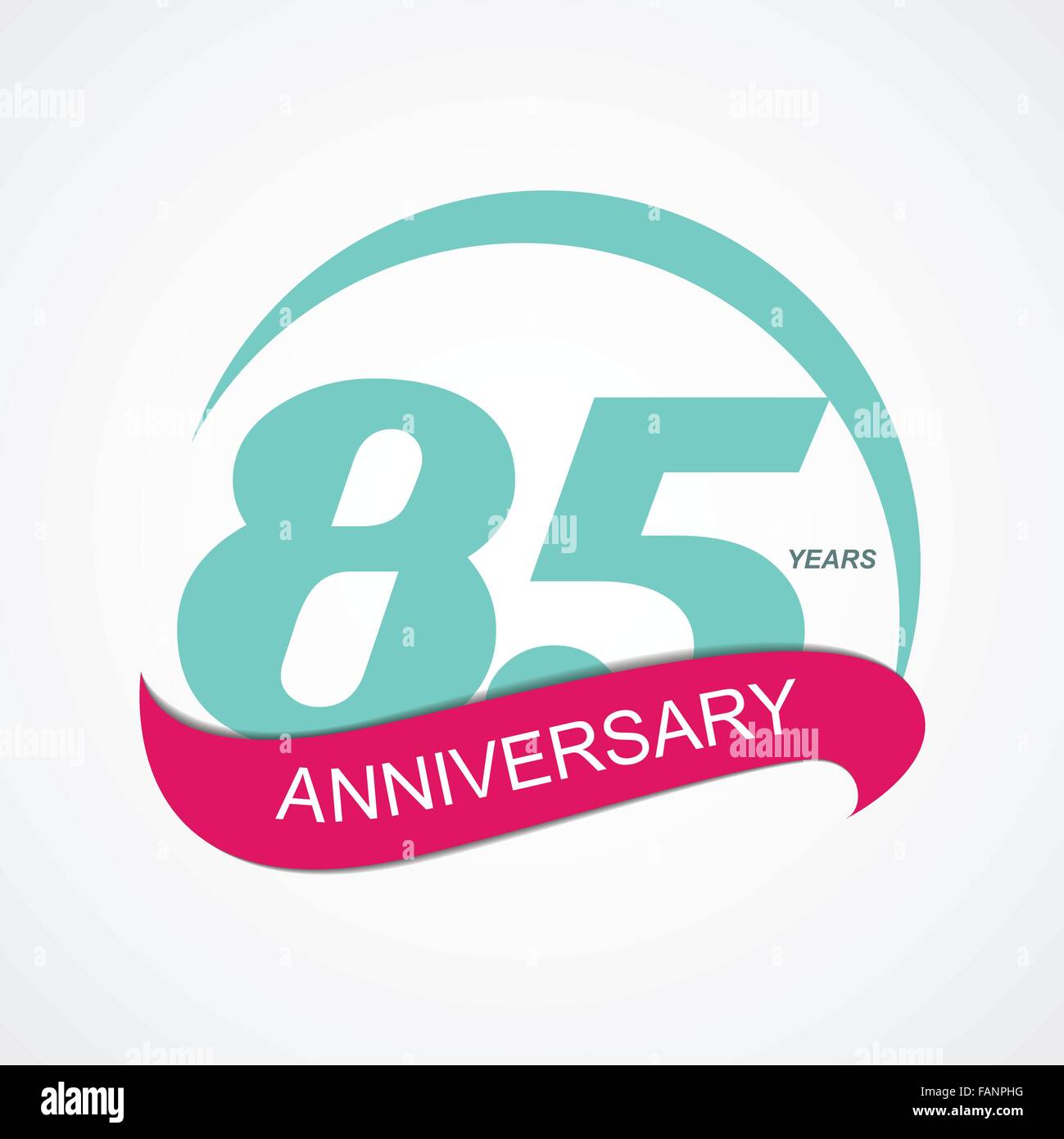 Template Logo 85 Anniversary Vector Illustration Stock Vector Image ...