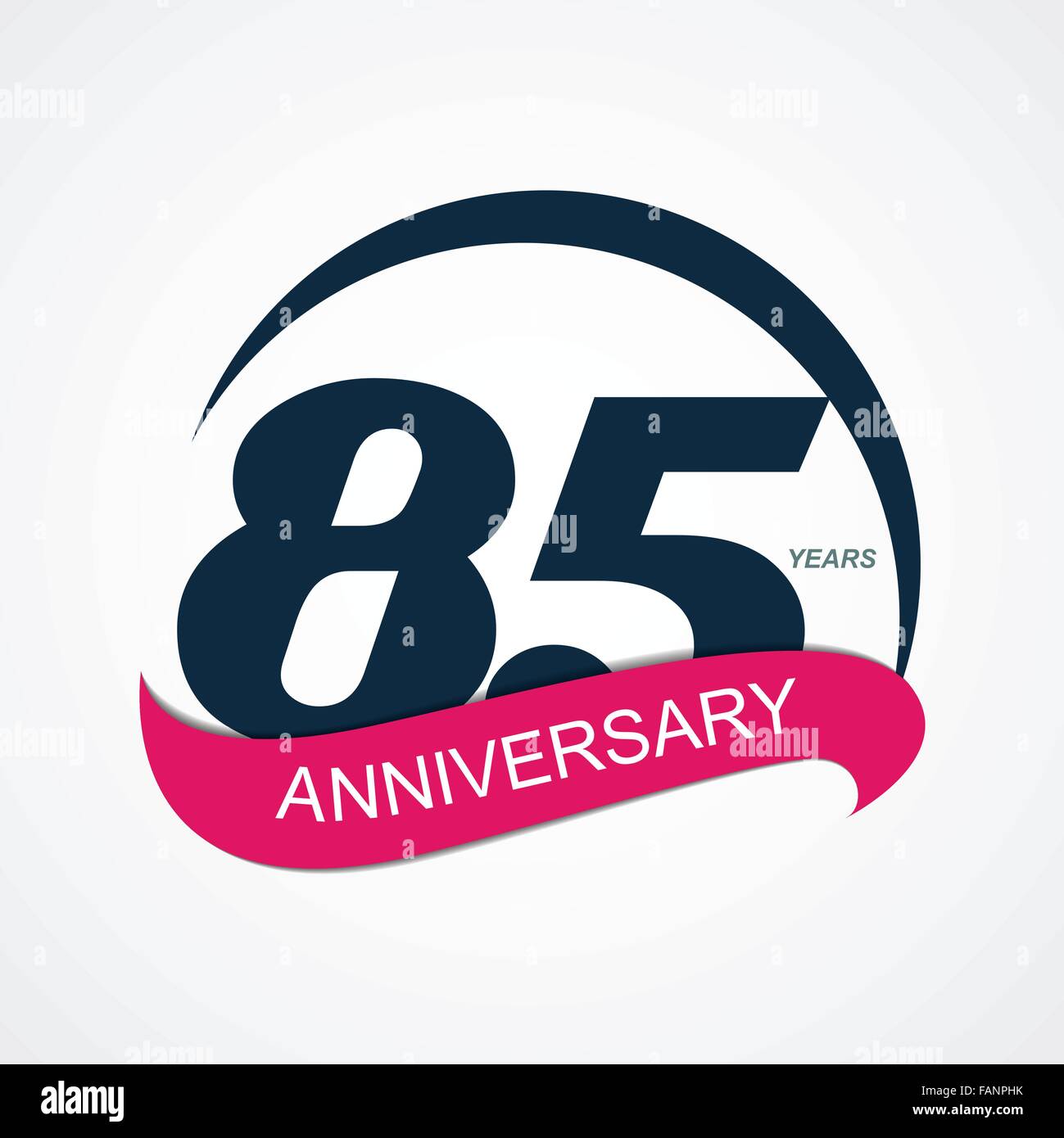 Template Logo 85 Anniversary Vector Illustration Stock Vector Image ...