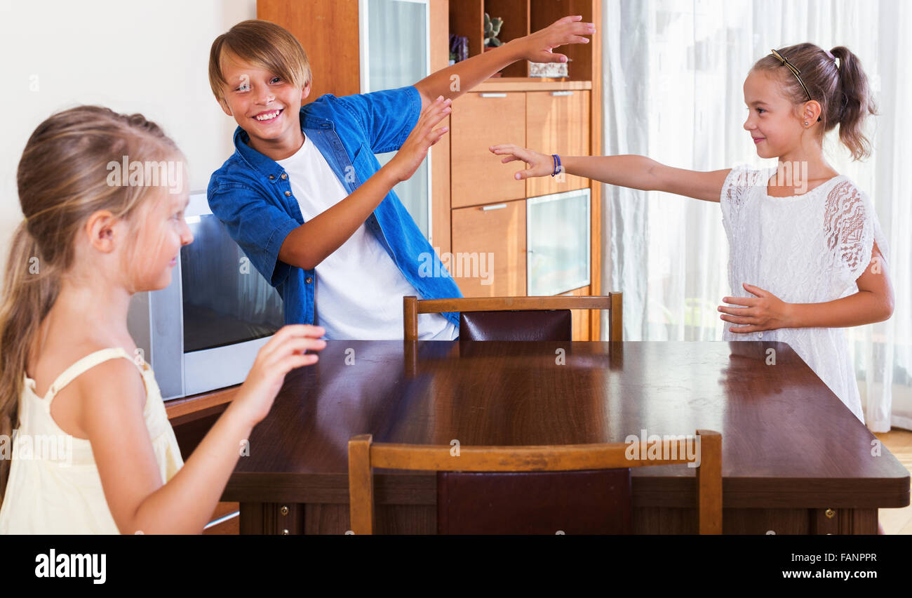 Kids Chasing Each Other High Resolution Stock Photography and Images ...