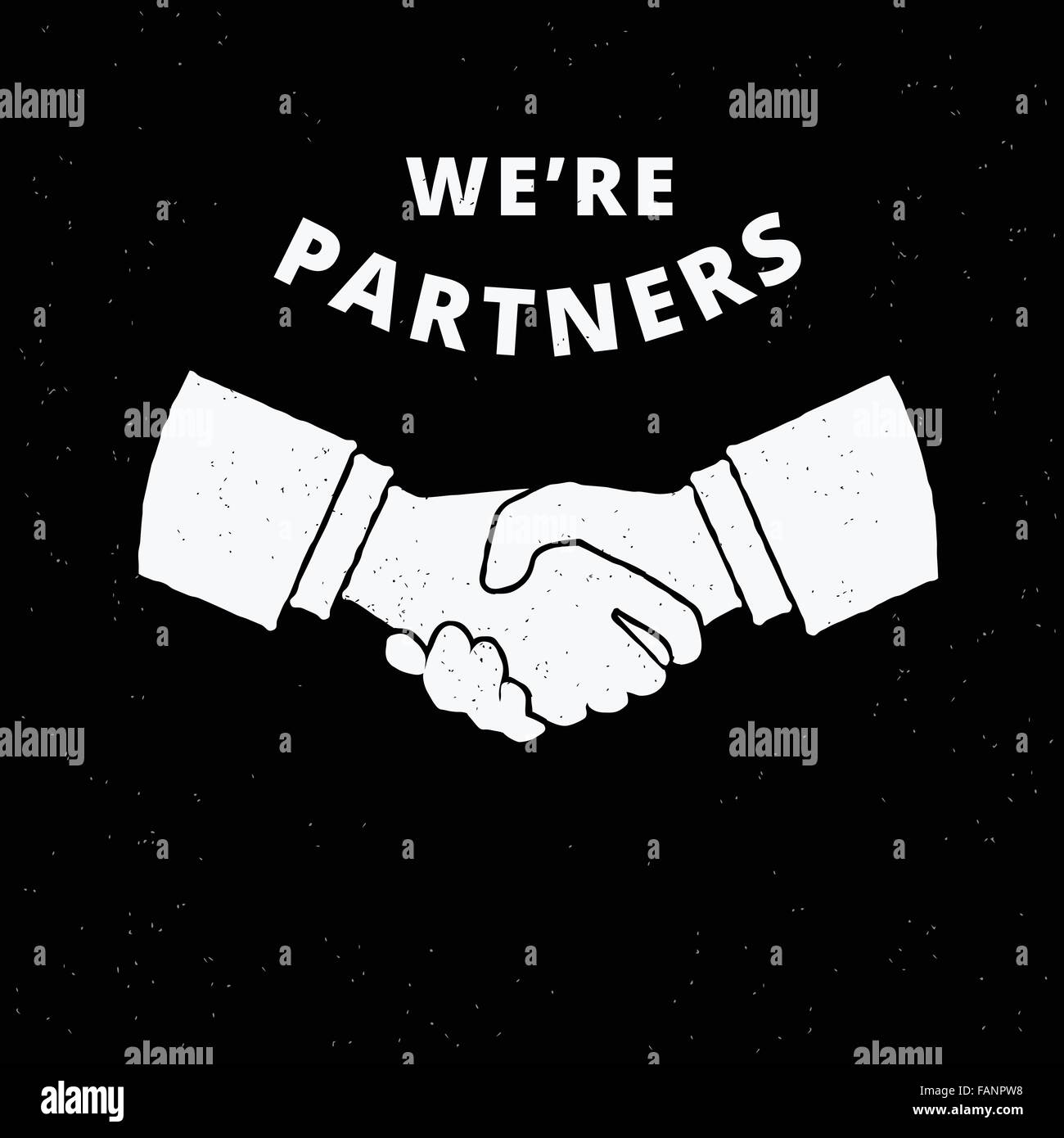 Partners shake Stock Vector Images - Alamy