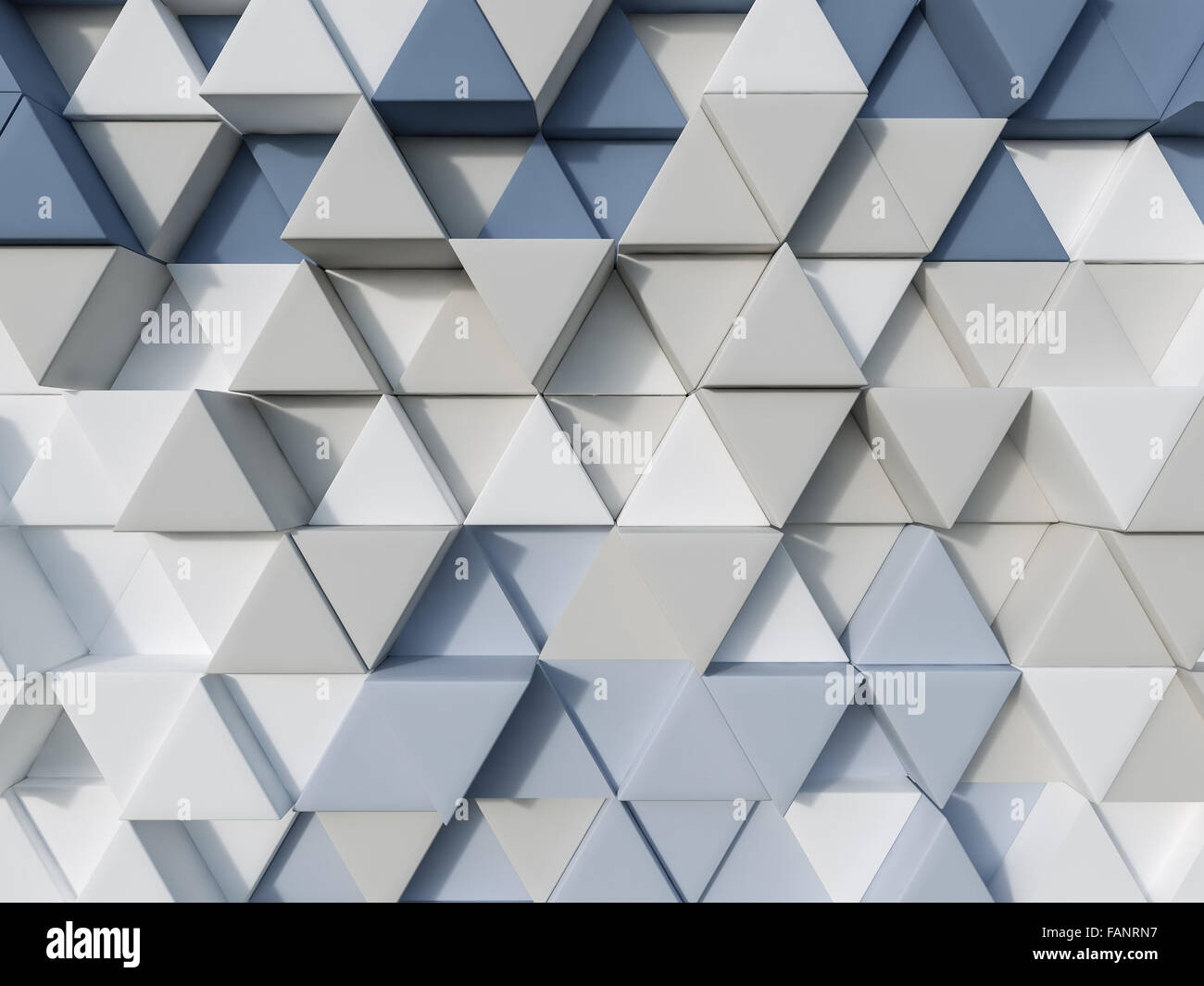 Blue and cream abstract 3d triangle background Stock Photo - Alamy