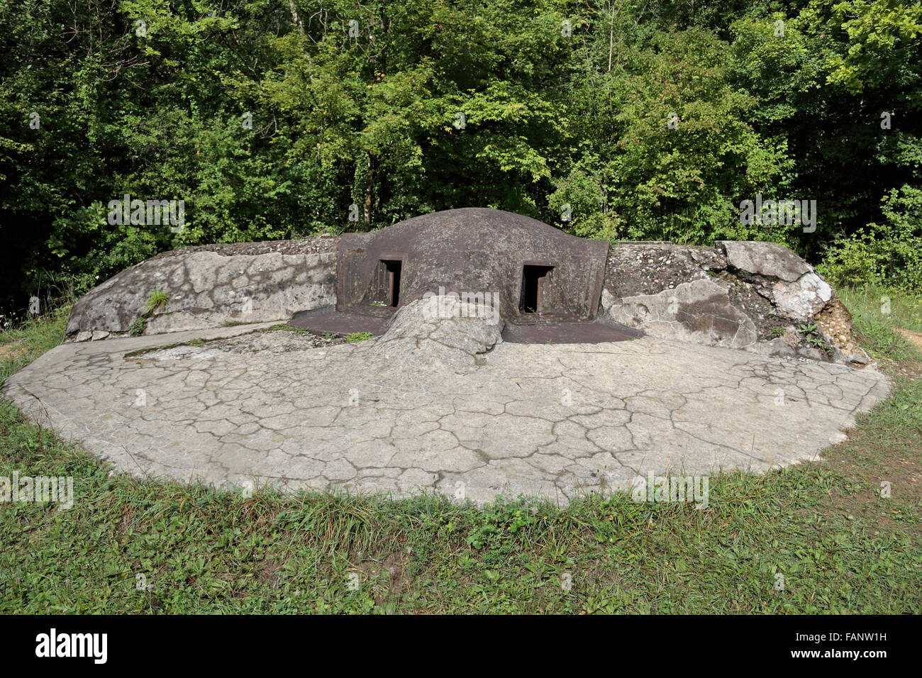 An intimidating Pamart pillbox, one of three around Fort Souville, near ...