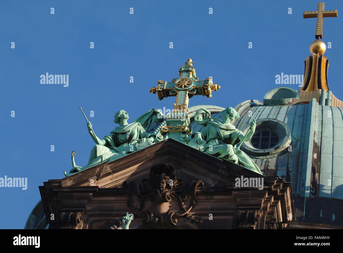 Decorations of the Berliner dom - cathedral in Berlin, Germany Stock ...
