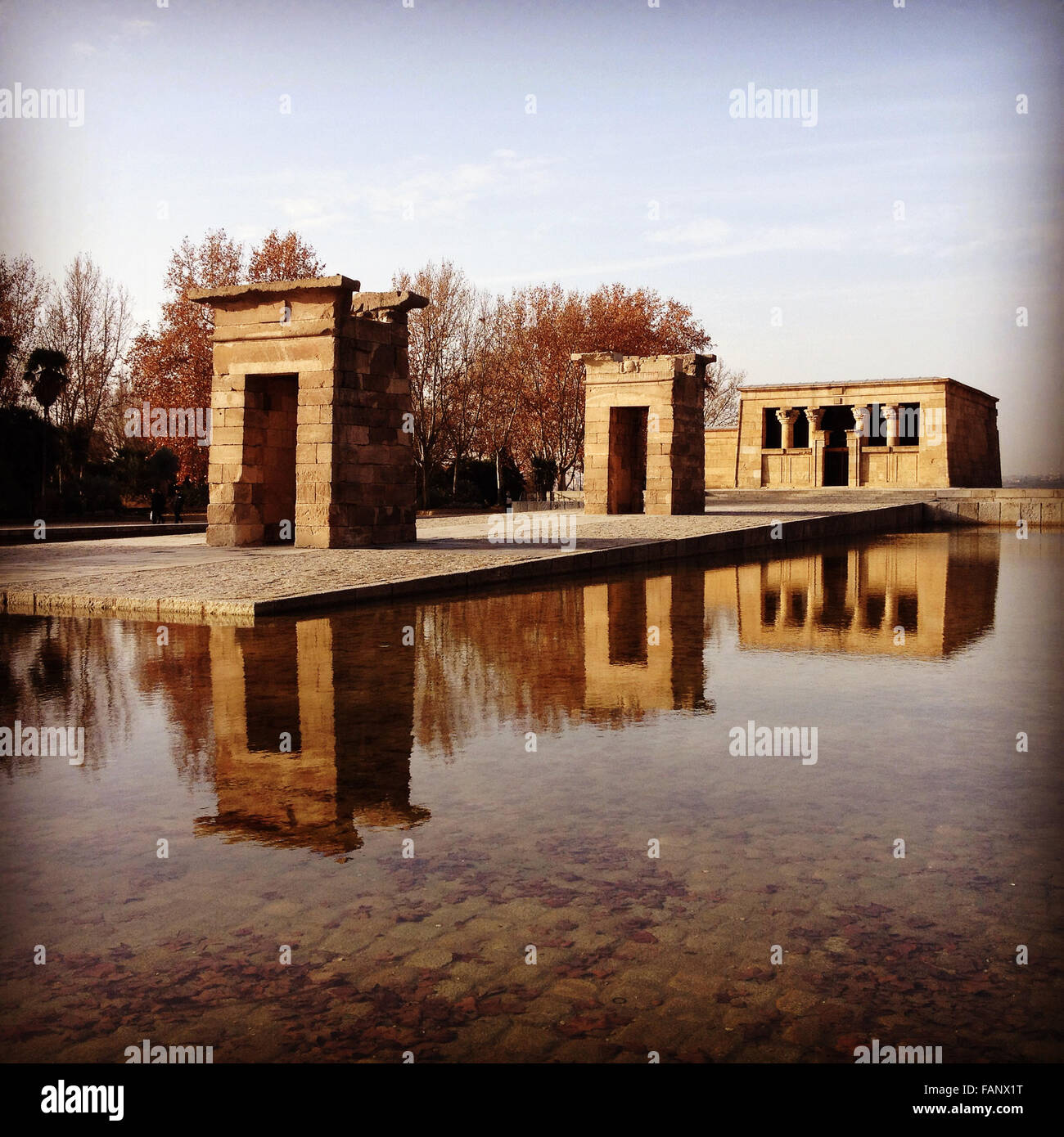 Temple De Debod, Egyptian temple, in Parque del Oeste, in Madrid, Spain ...