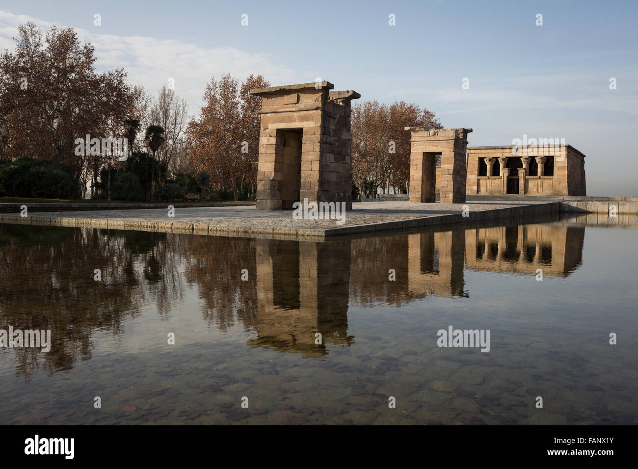 Temple De Debod, Egyptian temple, in Parque del Oeste, in Madrid, Spain ...