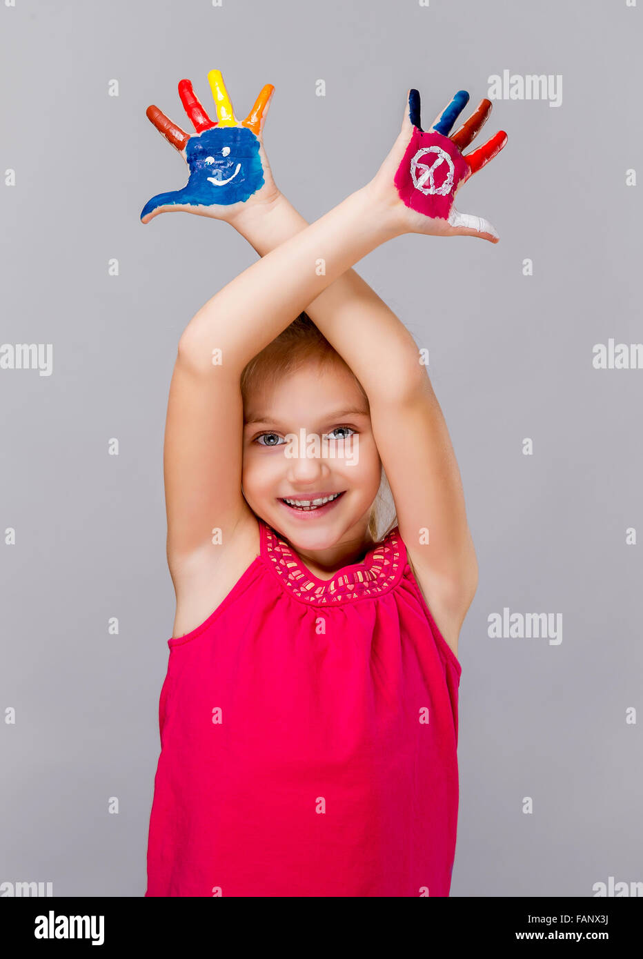 Peace children hands art hi-res stock photography and images - Alamy