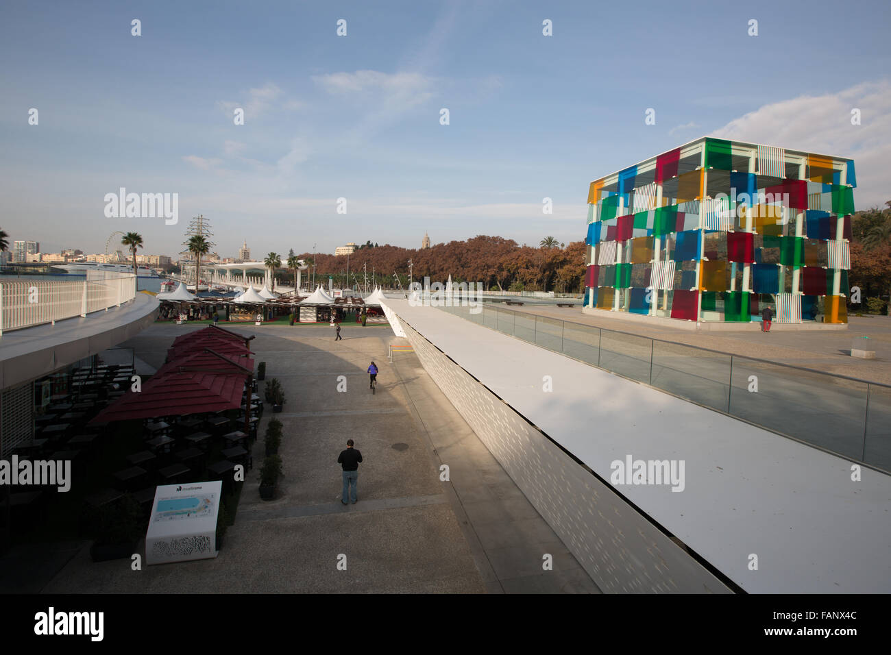 Centre Pompidou Malaga art gallery and museum on the Muelle Uno ...