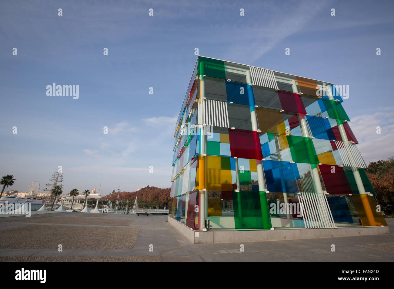 Centre Pompidou Malaga art gallery and museum on the Muelle Uno ...