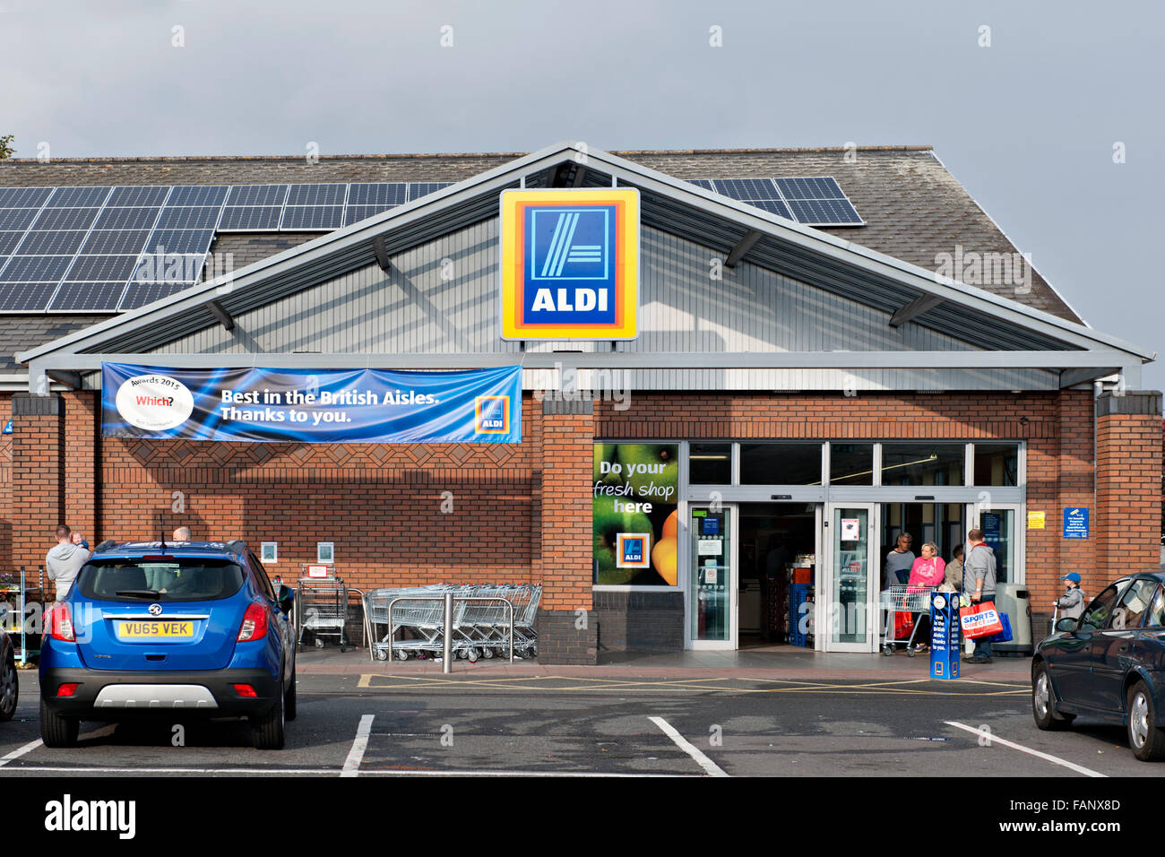 Aldi Supermarket in JKidderminster, UK Stock Photo - Alamy