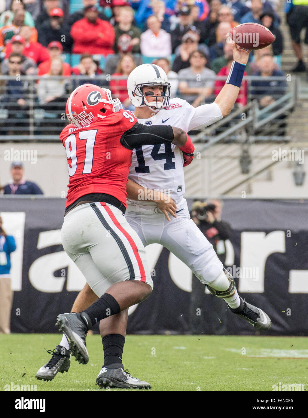 Jacksonville FL, USA. 2nd Jan, 2016. Georgia Bulldogs defensive lineman ...