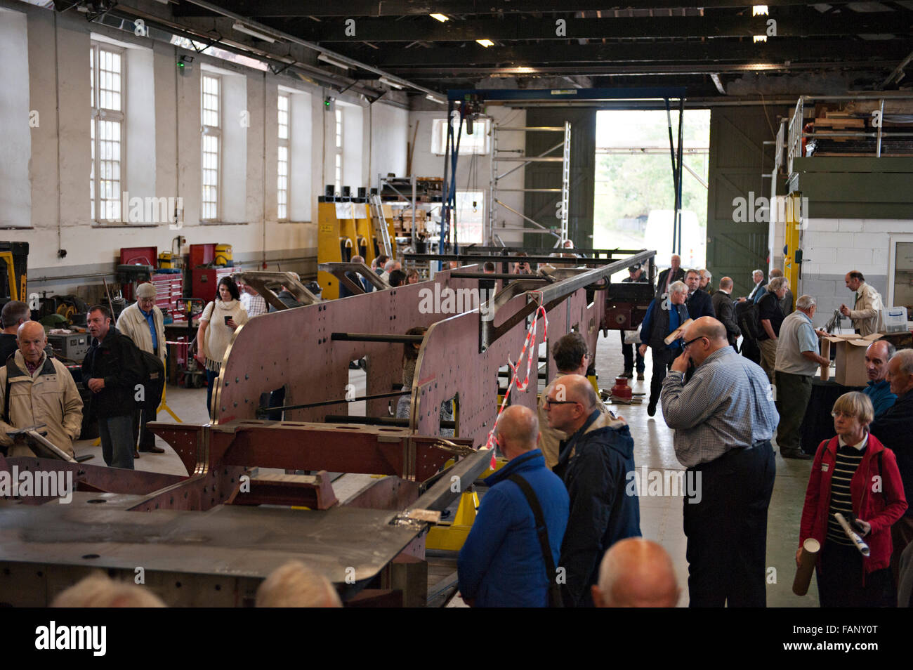 The new P2 steam locomotive under construction at Darlington Locomotive ...