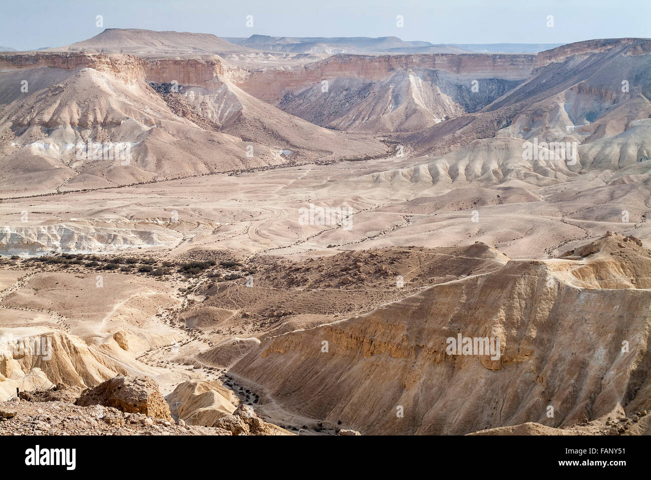 Wilderness of Zin, stone desert, part of the Negev Desert, headwaters ...