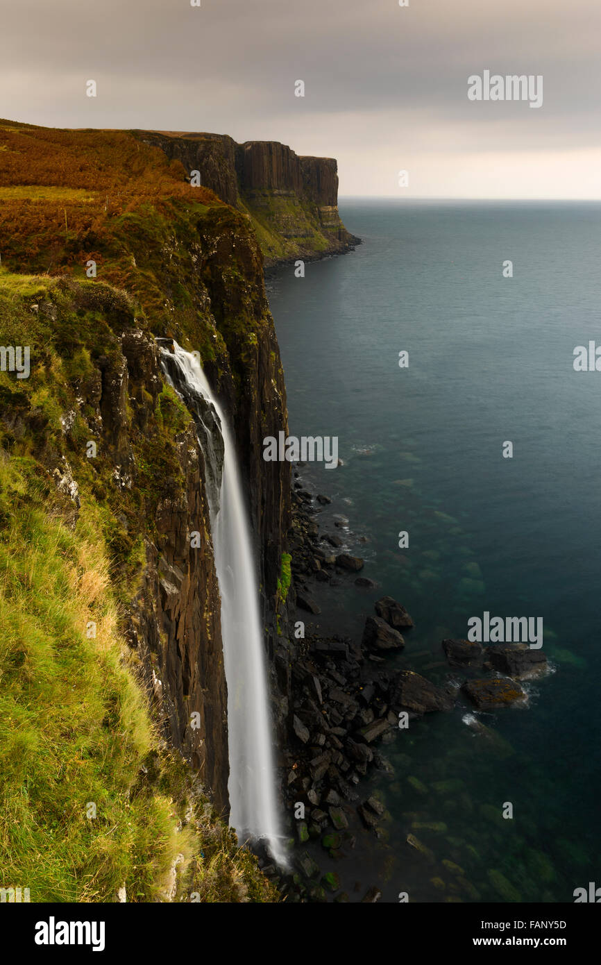Waterfall Kilt Rock, Isle of Skye, Scotland Stock Photo - Alamy